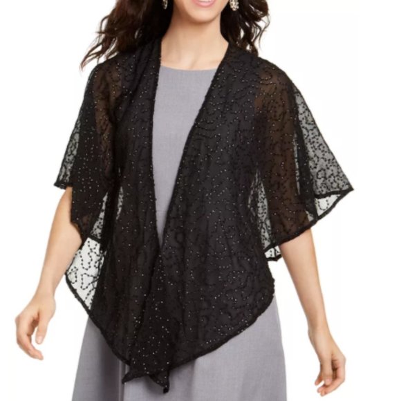 Cejon | Accessories | Nwt Cejon Macys Squiggle Sequins Draped Shawl ...